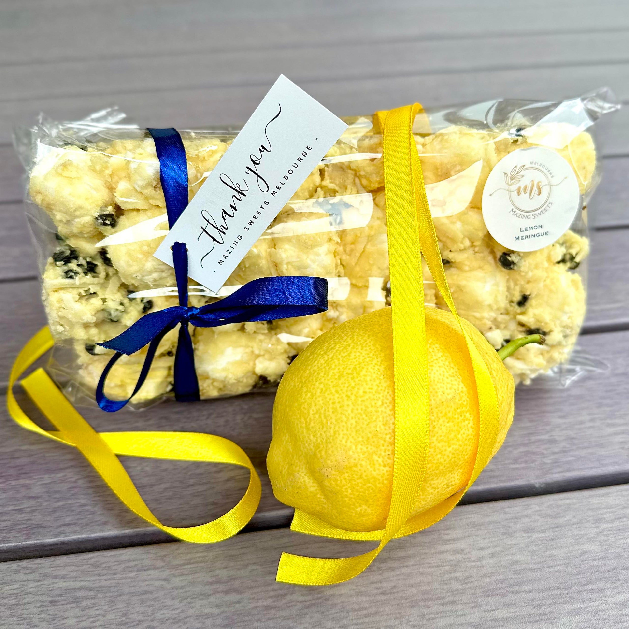Premium Lemon Meringue Rocky Road | Mazing Sweets Melbourne